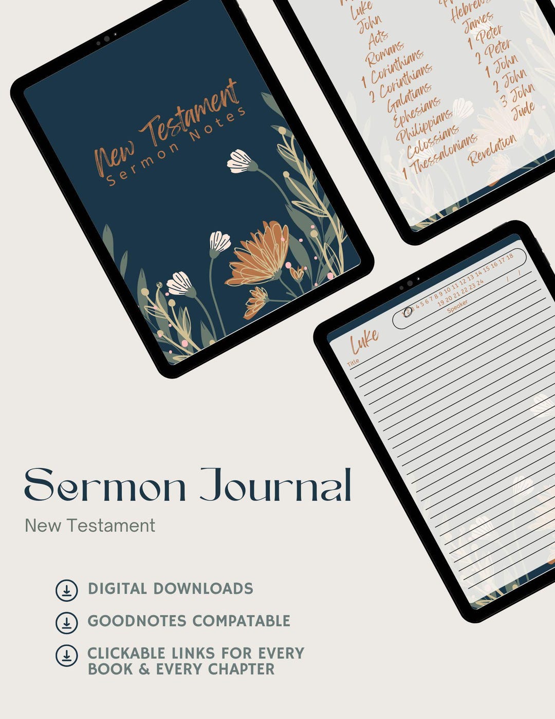 New Testament Journal for Women: Printable Bible Study (digital PDF) - Etsy