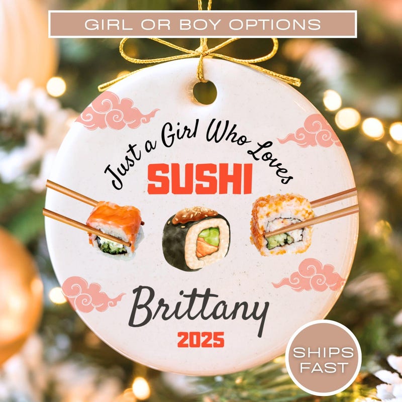Sushi Custom Ornament - Etsy