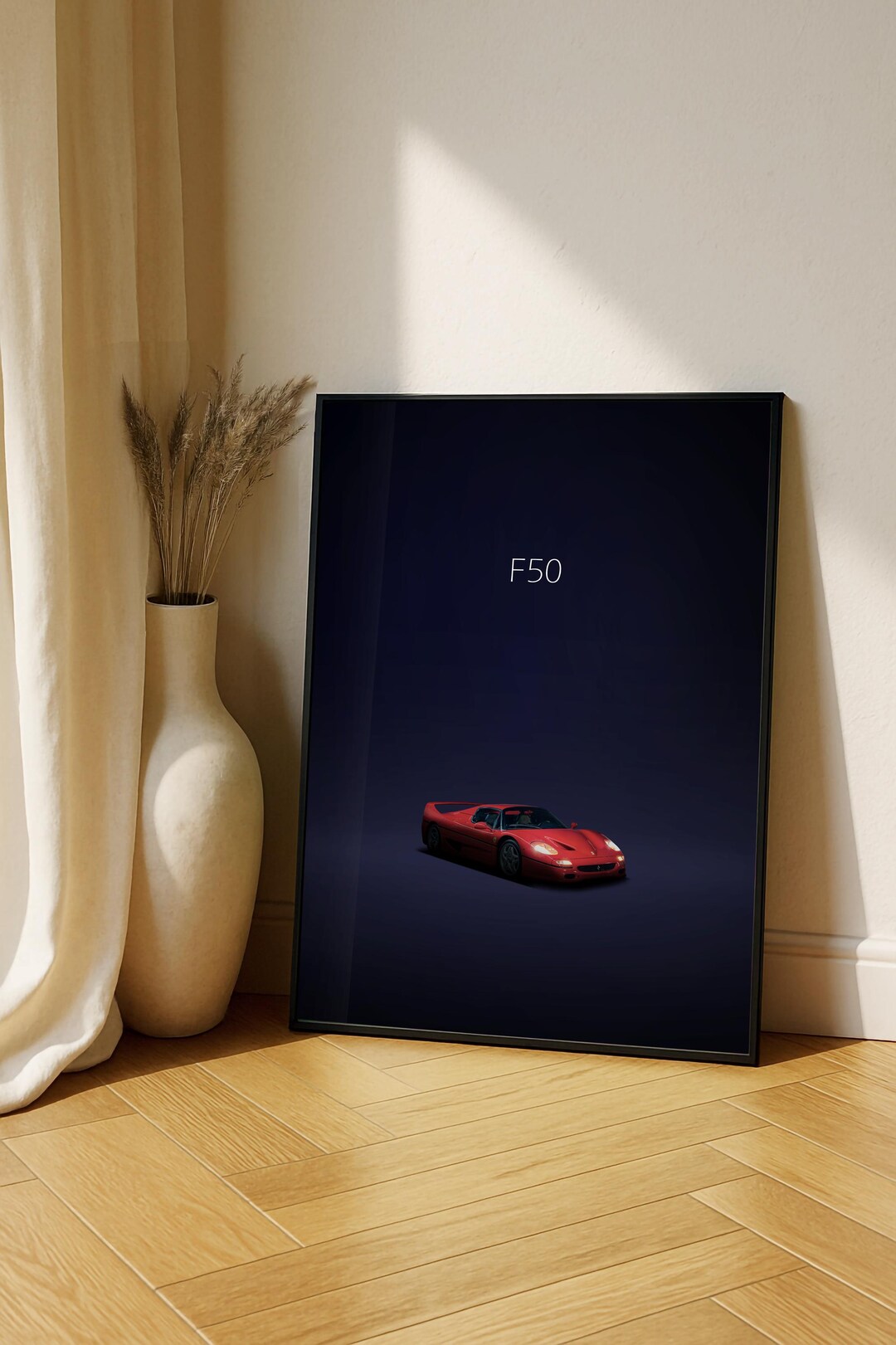 Ferrari F50 Poster | Car Poster | Framed or Unframed or Aluminum ...