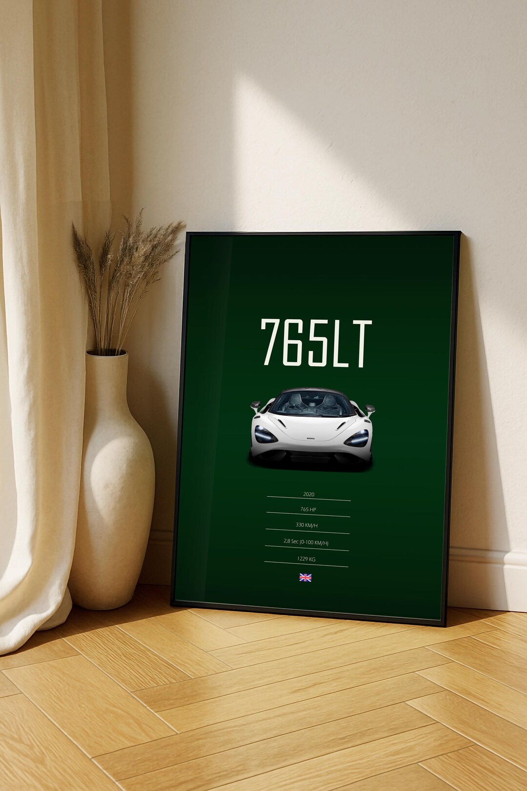 Mclaren 765LT Poster | Car Poster | Digital, Framed, Unframed or ...