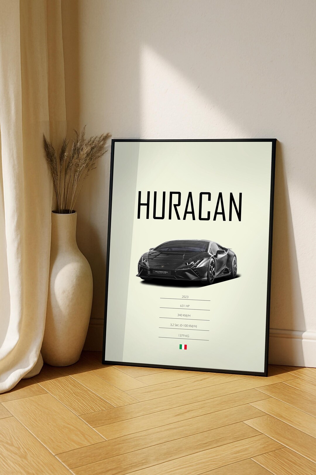 Lamborghini Huracan Poster | Car Poster | Digital, Framed, Unframed or ...