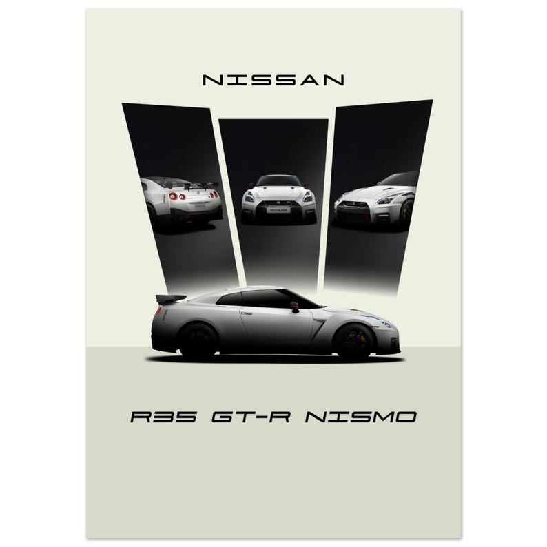 Nissan R35 GT-R Nismo-poster | Autoposter | Ingelijst of ingelijst of ...
