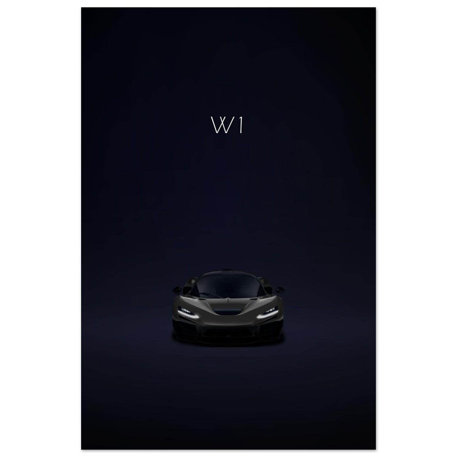 Mclaren W1 Poster | Car Poster | Digital, Framed, Unframed or Aluminum ...