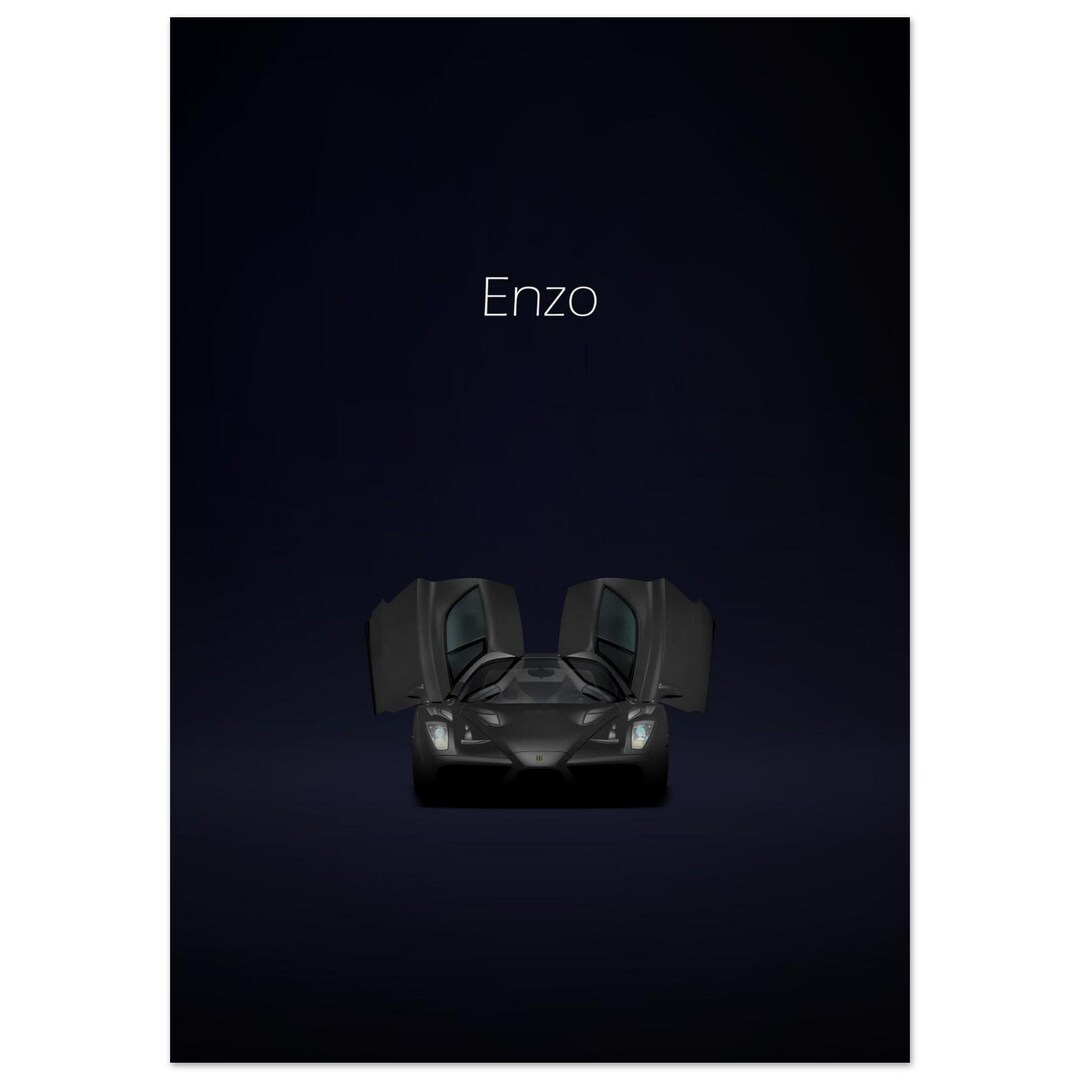 Ferrari Enzo Poster | Car Poster | Framed or Unframed or Aluminum ...