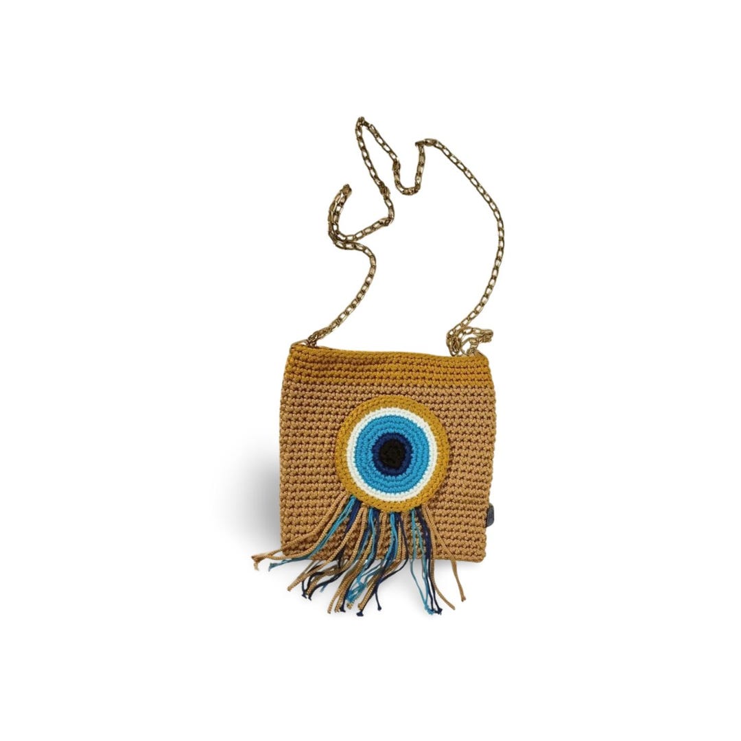 Evil-eyed Sling Bag – Handmade Evil Eye Crossbody | Protective Symbol ...