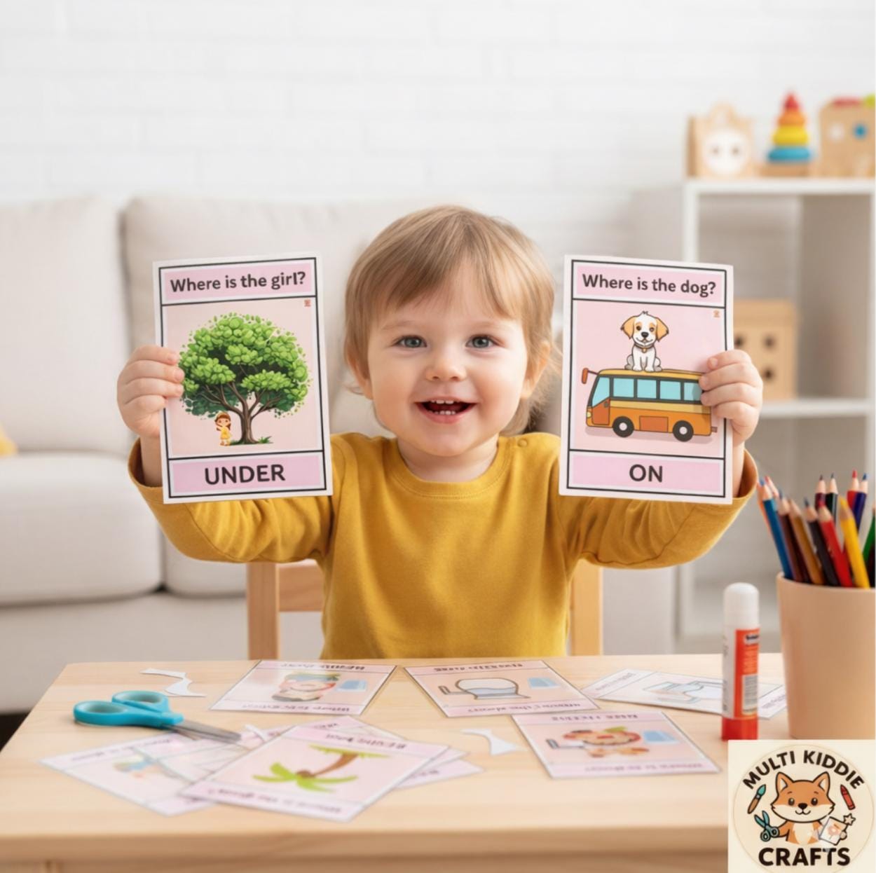 Preposition Flashcards for Speech Therapy | Spatial Concepts Learning ...