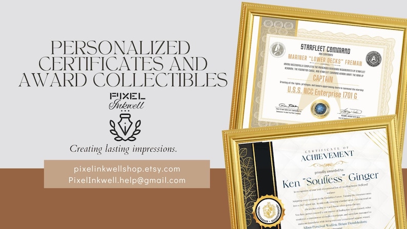 Personalized Starfleet Academy Certificate Parody Diploma (security ...