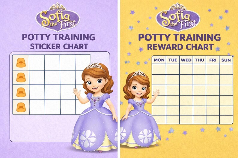 Princess Sophia Potty Reward Chart - Etsy
