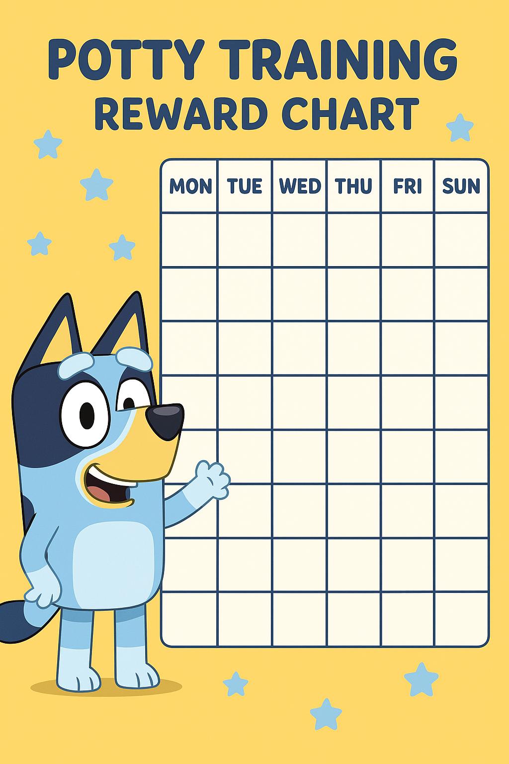 Bluey Potty Reward Chart - Etsy