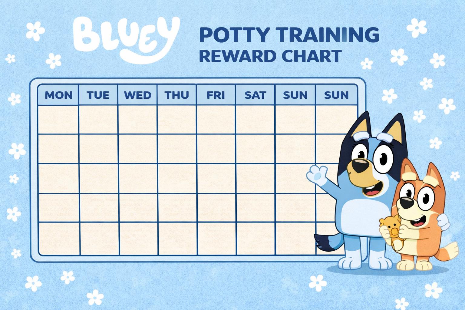 Bluey Potty Reward Chart - Etsy