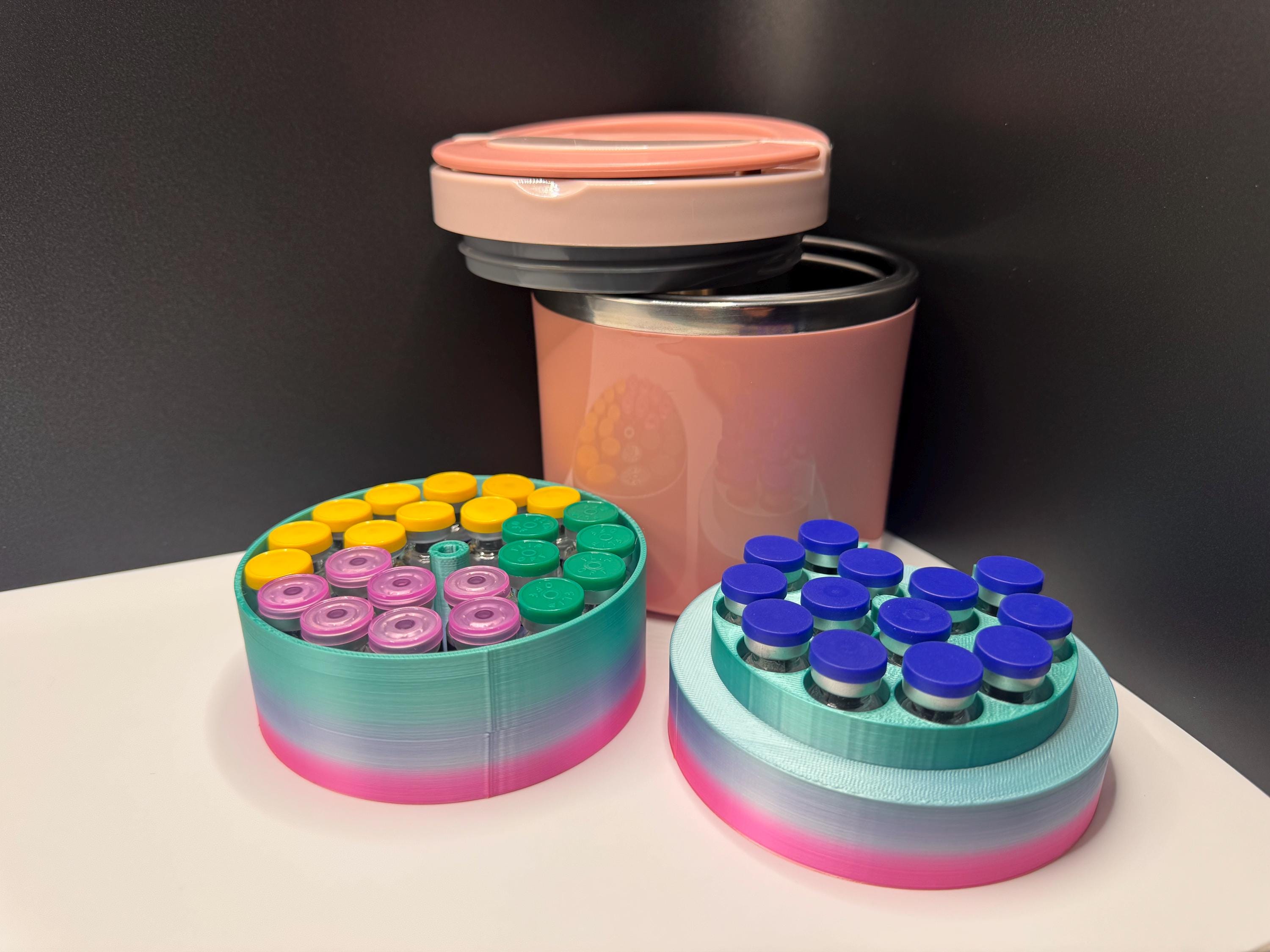36 Vial Peptide Cold Storage With Inserts - Etsy