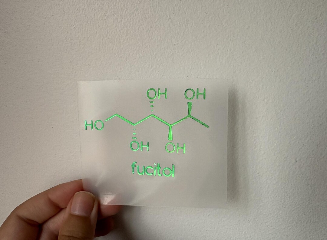 Custom Chemistry Molecule Vinyl Decal: Personalized Science Gift - Etsy