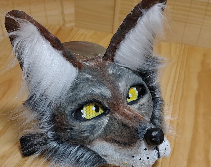 Handmade Coyote Mask | Realistic Faux Fur Cosplay Costume - Etsy