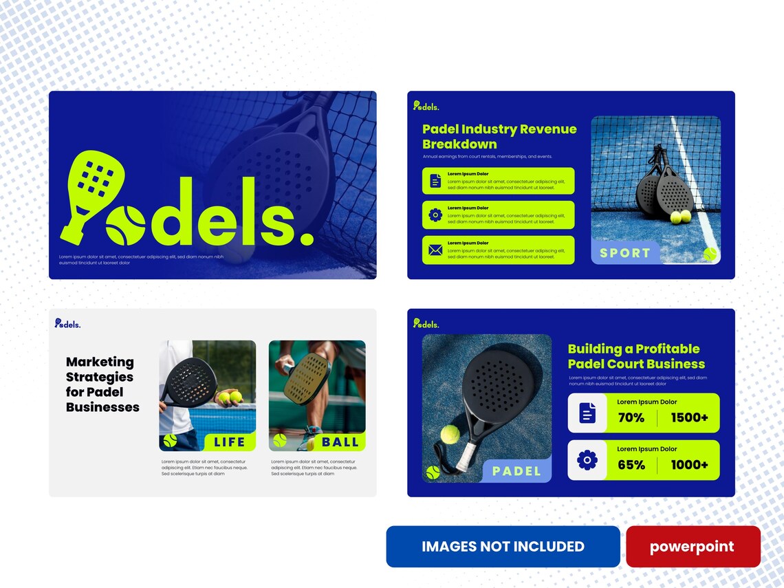 Padel Powerpoint Template: Sports Business Presentation (digital ...