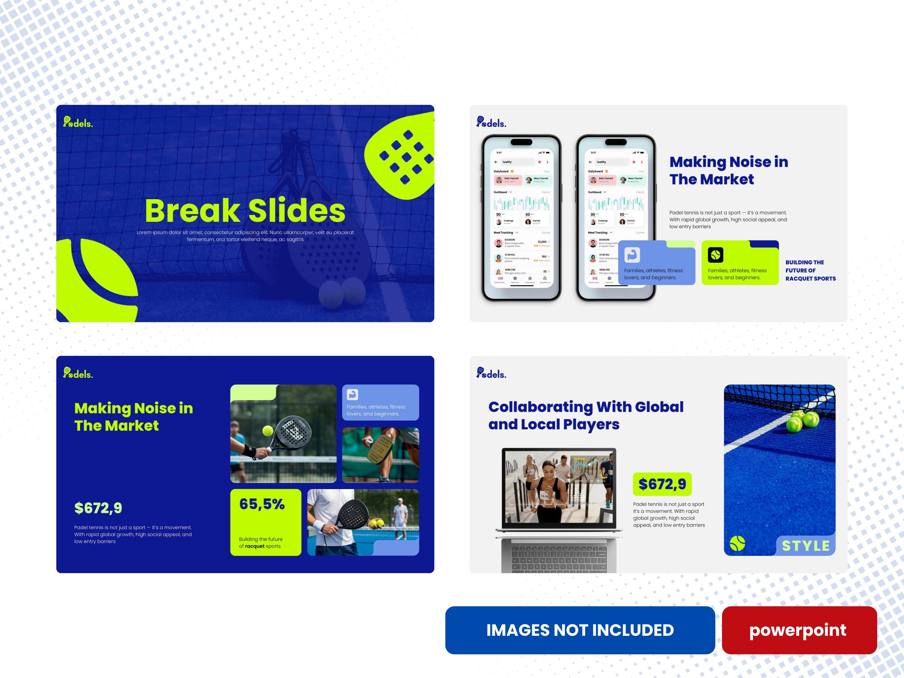 Padel Powerpoint Template: Sports Business Presentation (digital ...