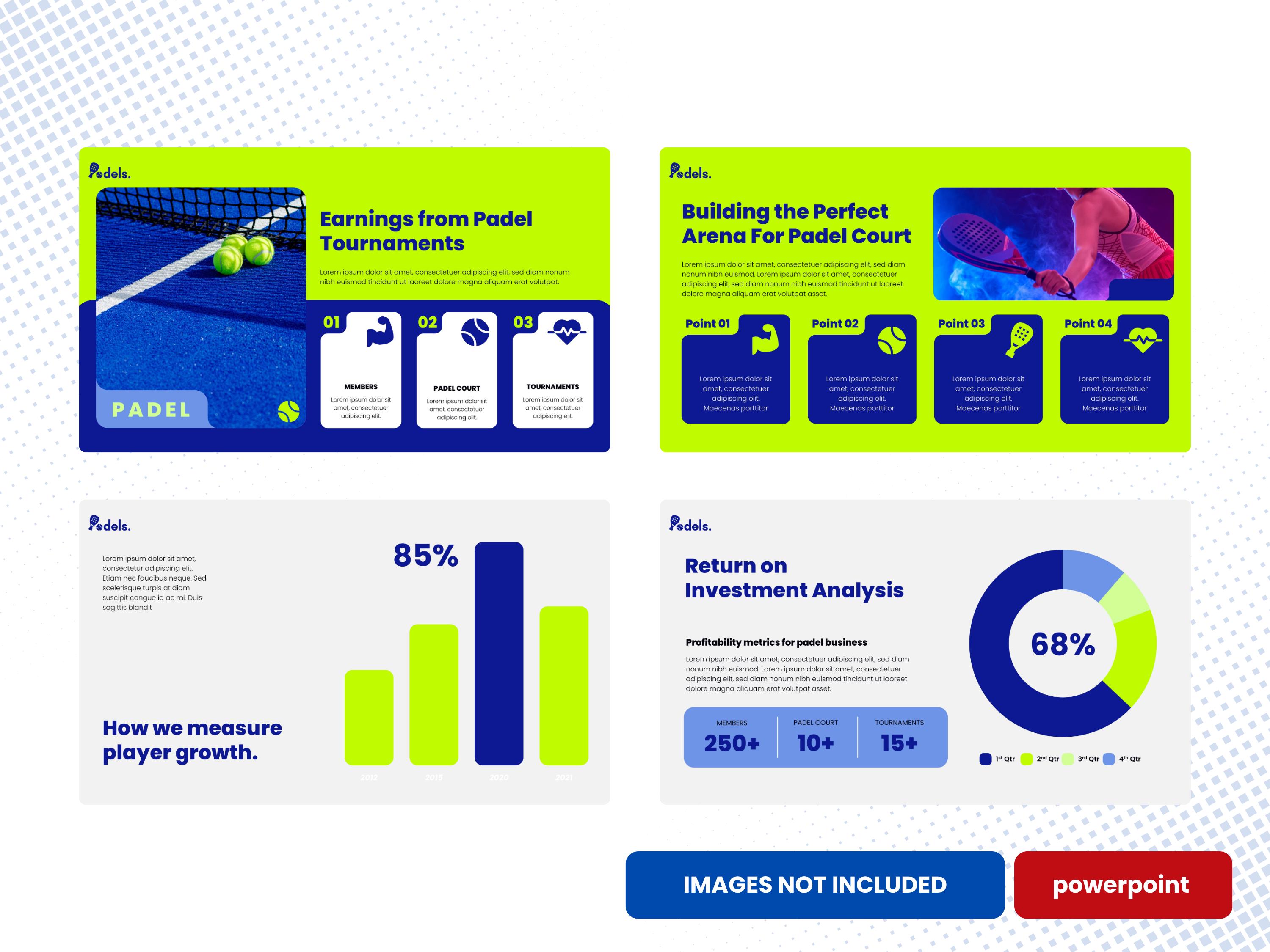 Padel Powerpoint Template: Sports Business Presentation (digital ...