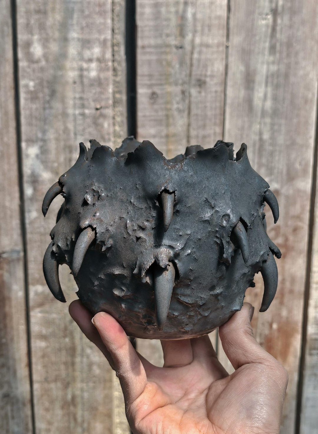 Handmade Cthulhu Metal Fang Planter, Gothic Horror Succulent Pot - Etsy