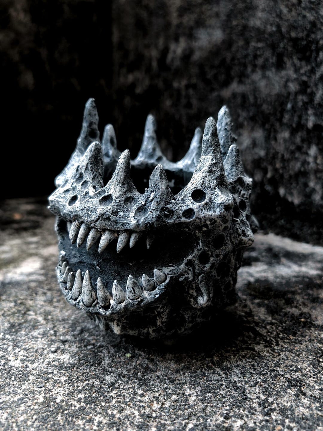 Handmade Dark Monster Ceramic Planter, Gothic Home Decor - Etsy