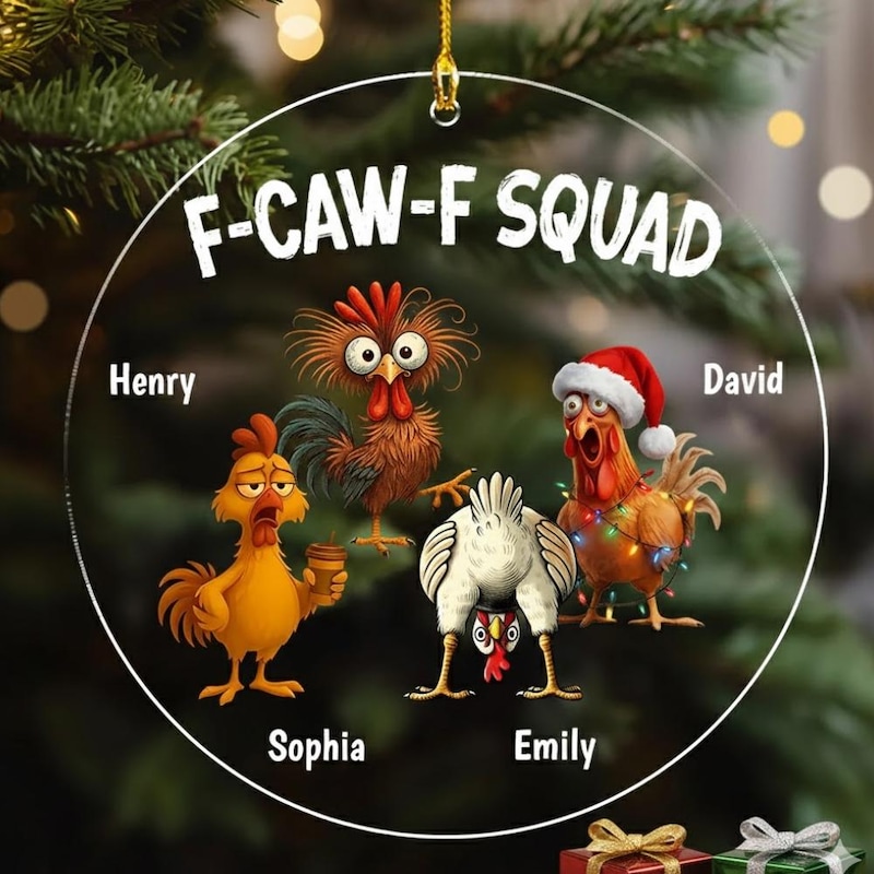 F Caw F Squad Ornament - Etsy