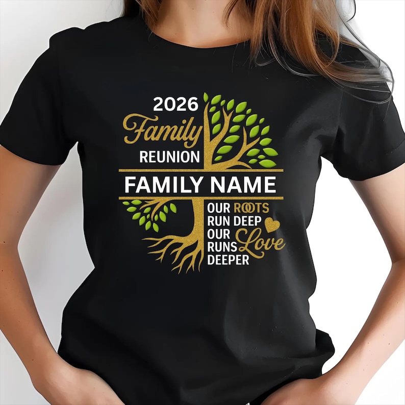 Family Reunion Shirt 2026, Personalized Family Name Tree Design Shirt ...