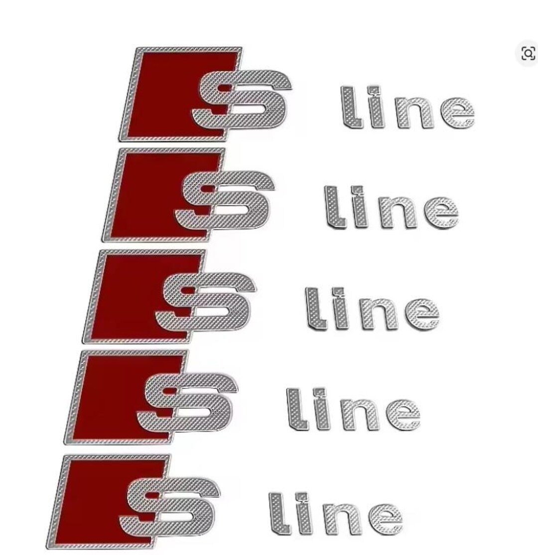 Audi S Line Aluminum Car Interior Emblem Stickers Audi A-series and Q5 ...