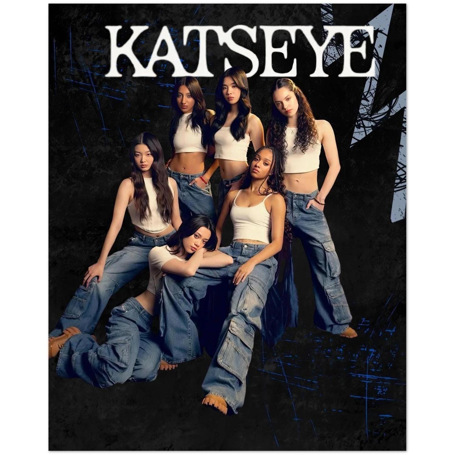 KATSEYE Debut Group Portrait Poster 2025 Print - Etsy