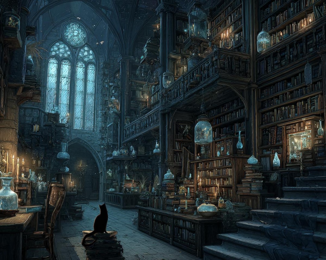 The Enchanted Library | Fantasy Jigsaw Puzzle Vol.1 | Magical Colorful ...