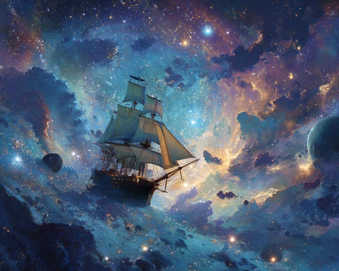 The Celestial Voyage | Fantasy Jigsaw Puzzle Vol.8 | Sailing Ship ...