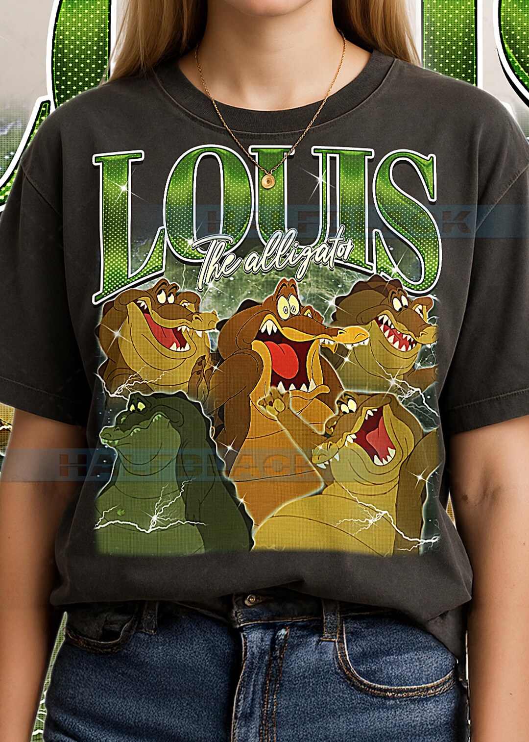 Louis the Alligator the Pr1ncess and the Frog T-shirt, Vintage Animal ...