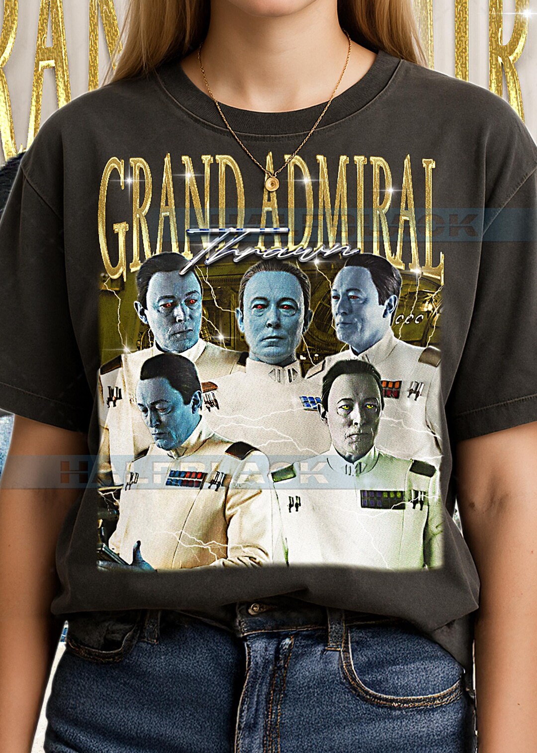 Grand Admiral Thrawn T-shirt, Vintage Imperial Villain Admiral St4r ...
