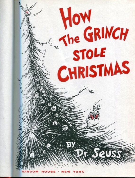 Portada Del Libro Cómo El Grinch Robó La Navidad Historia Del Grinch