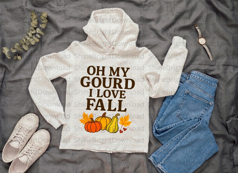 Funny Fall PNG Design: Oh My Gourd, Autumn Sublimation (digital ...