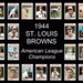 1944 ST LOUIS BROWNS Poster Decor Gift Wall Art 1944 World Series Team ...
