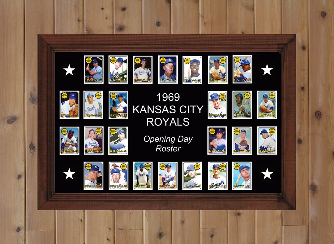 1969 KANSAS CITY ROYALS Poster Decor Gift Wall Art 1969 Opening Day ...