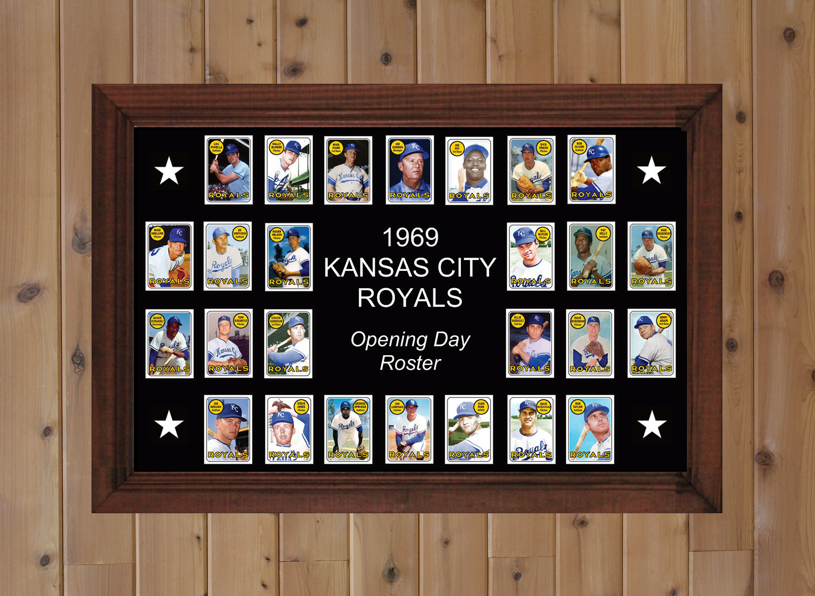 1969 KANSAS CITY ROYALS Poster Decor Gift Wall Art 1969 Opening Day ...