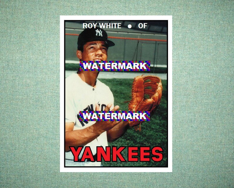 Roy White New York Yankees Custom Baseball Card 1967 Style - Etsy