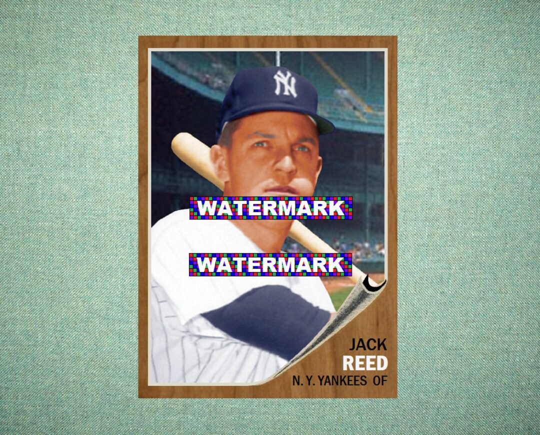 Jack Reed New York Yankees Custom Baseball Card 1962 Style - Etsy