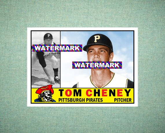 Tom Cheney Pittsburgh Pirates Custom Baseball Card 1960 Style | Etsy