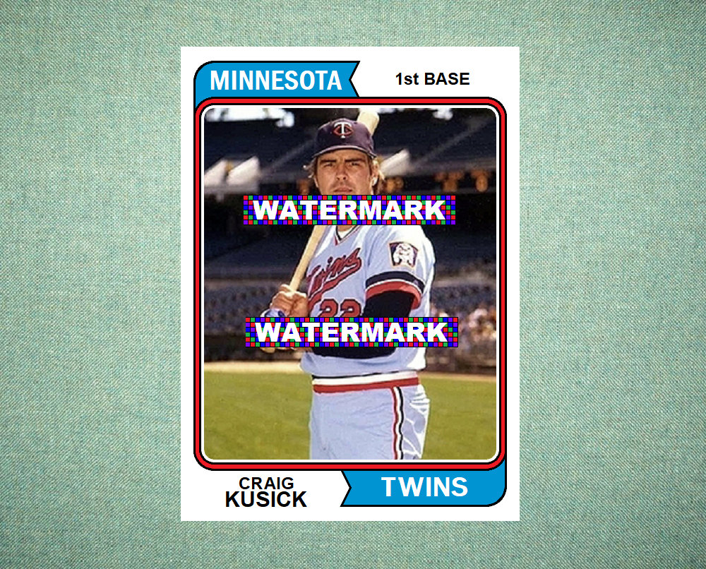 Craig Kusick Minnesota Twins Custom Baseball Card 1974 Style - Etsy UK
