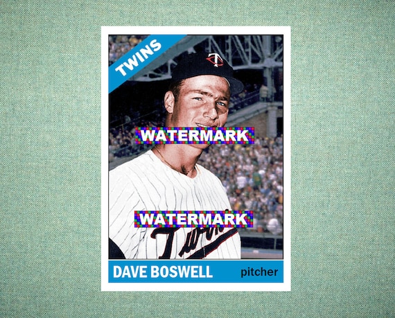 Dave Boswell Minnesota Twins ORIGINAL Card That Could | Etsy