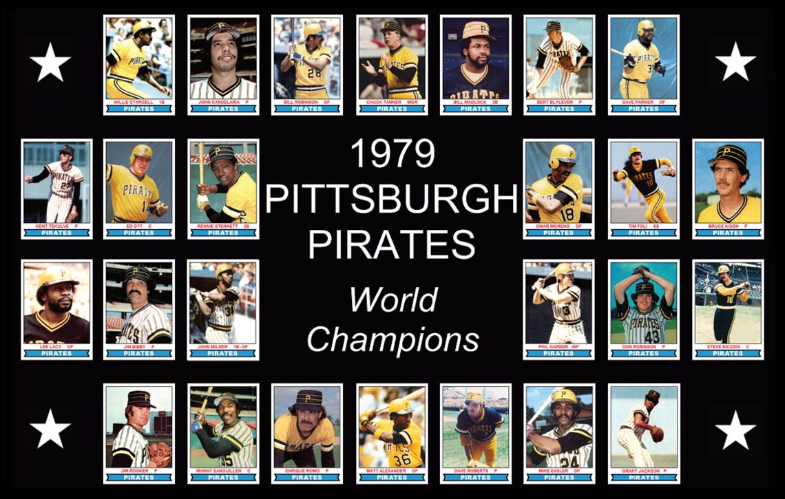 1979 PITTSBURGH PIRATES Poster Decor Gift Wall Art 1979 World Series ...