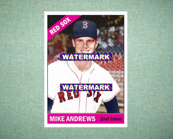 Mike Andrews Boston Red Sox Custom Baseball Card 1966 Style - Etsy
