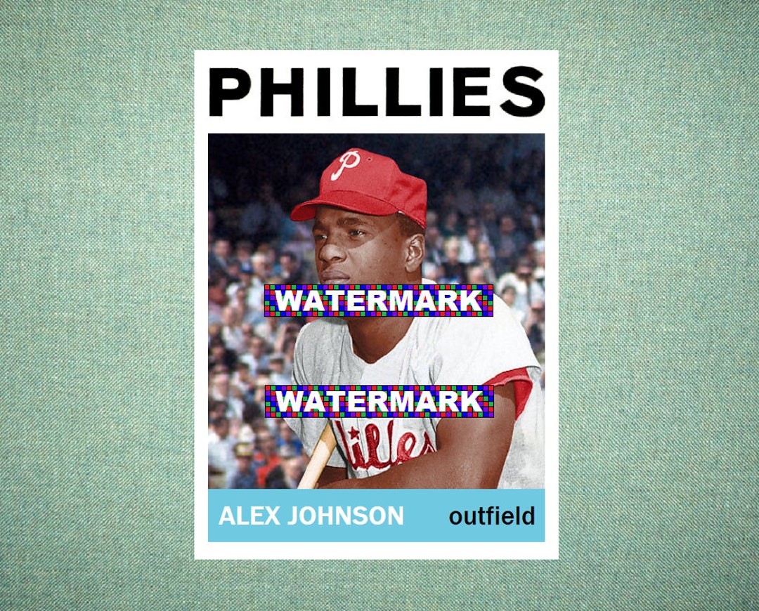 Alex Johnson Philadelphia Phillies Custom Baseball Card 1964 Style card ...