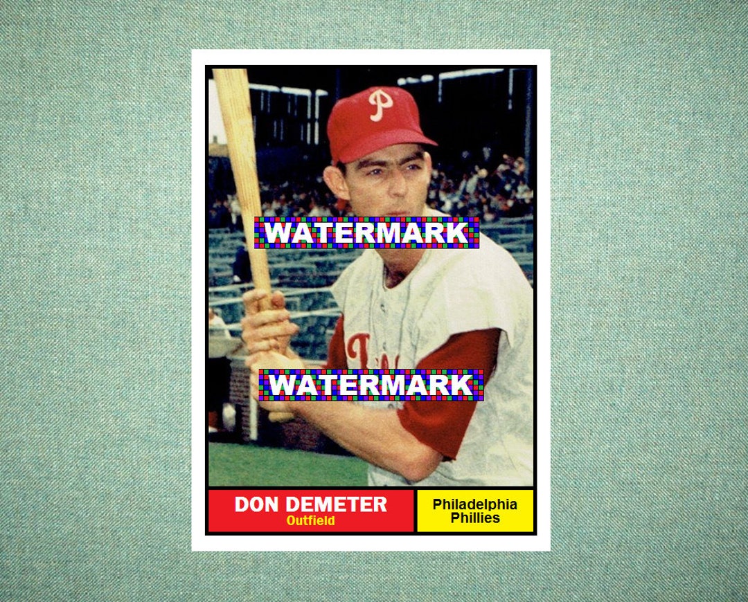 Don Demeter Philadelphia Phillies Custom Baseball Card 1961 - Etsy