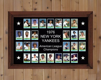 1976 CINCINNATI REDS Poster Decor Gift Wall Art 1976 World Series Team ...