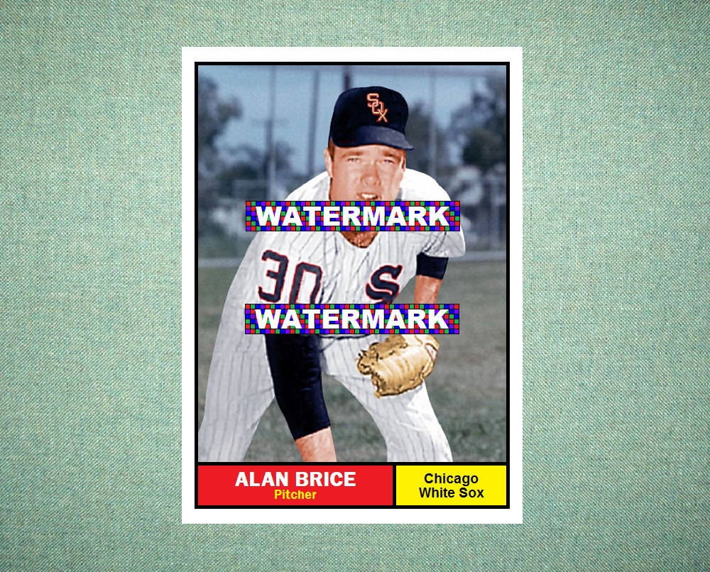 Alan Brice Chicago White Sox Carte de baseball personnalisée - Etsy France