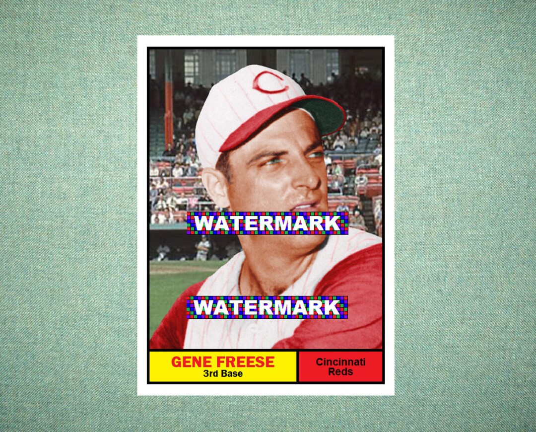 Gene Freese Cincinnati Reds Custom Baseball Card 1961 Style - Etsy