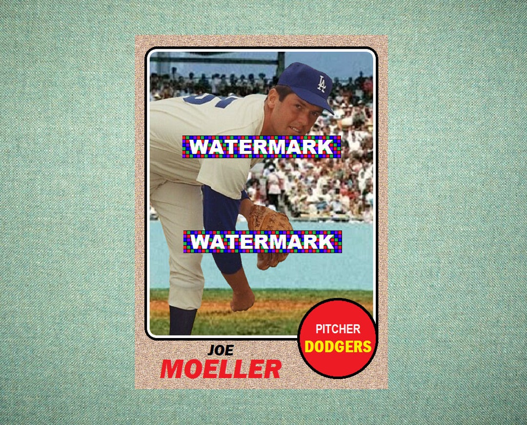 Joe Moeller Los Angeles Dodgers Custom Baseball Card 1968 - Etsy