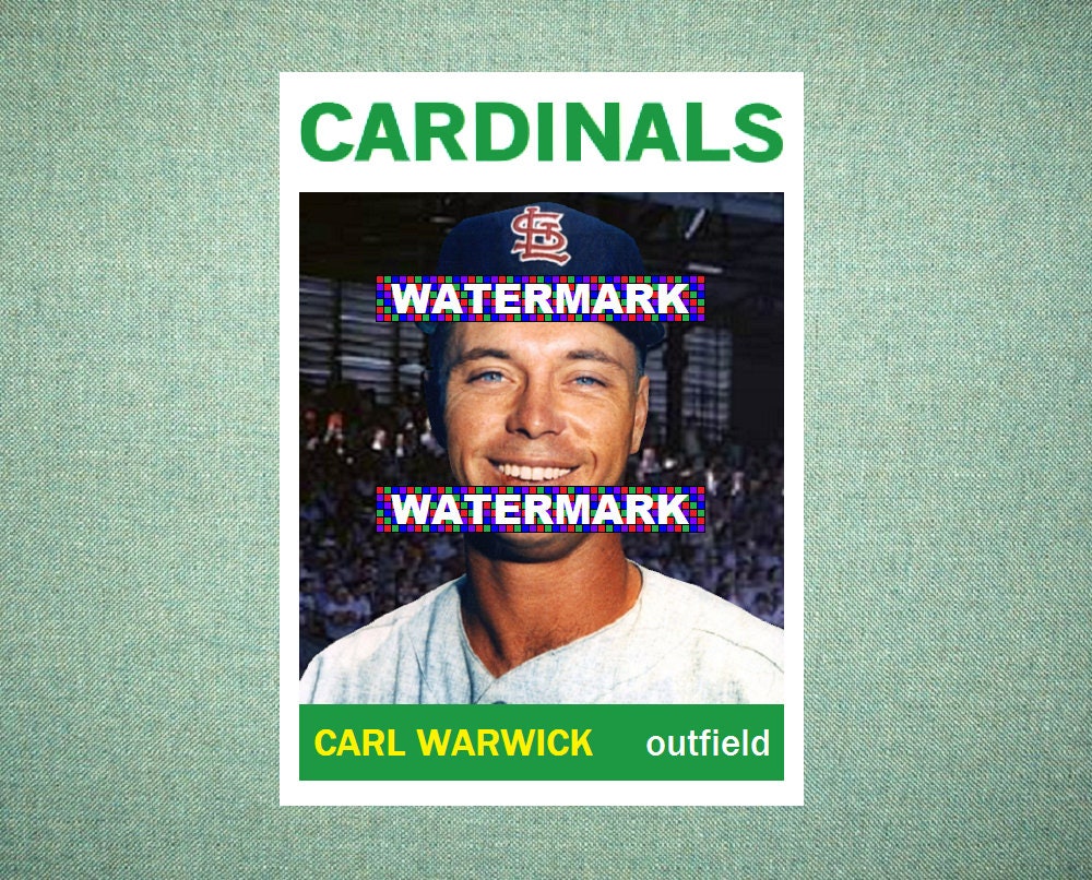 Carl Warwick St Louis Cardinals Custom Baseball Card 1964 - Etsy
