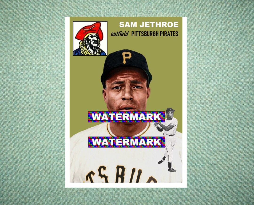 Sam Jethroe Pittsburgh Pirates Custom Baseball Card 1954 Style card ...